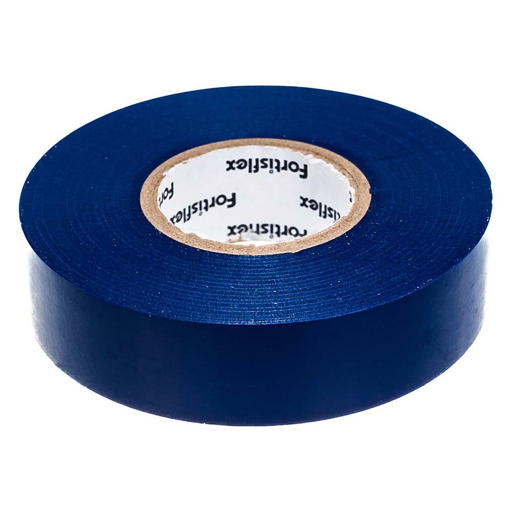 Изоляционная лента ПВХ Fortisflex «HEAVY DUTY» 19 мм х 0.18 мм х 20 м, синяя {71239} 1 шт