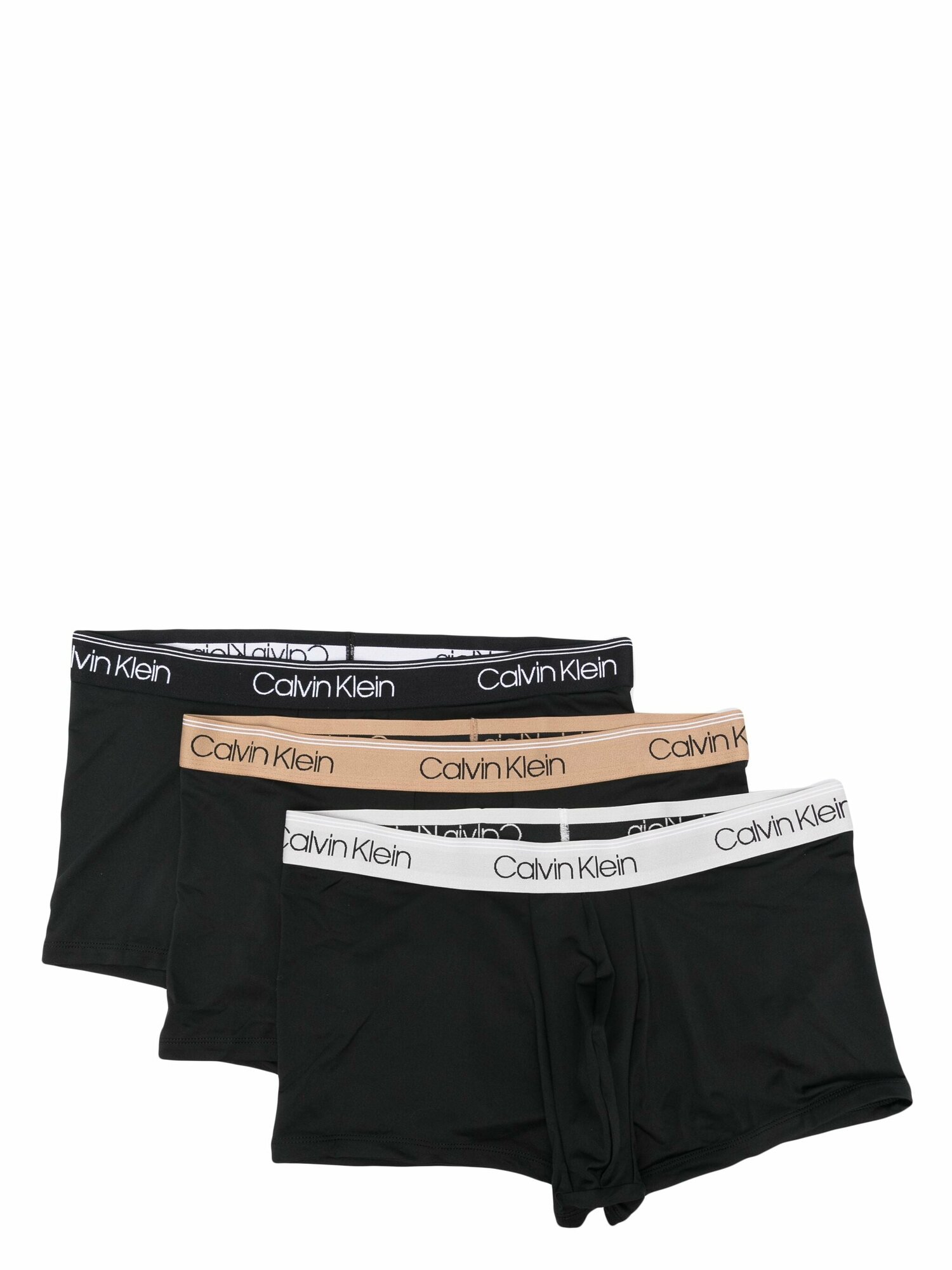 Calvin Klein - Комплект из 3 трусов с ремешком с логотипом Трусы и боксеры - Mужской - S - Черный. Уценка