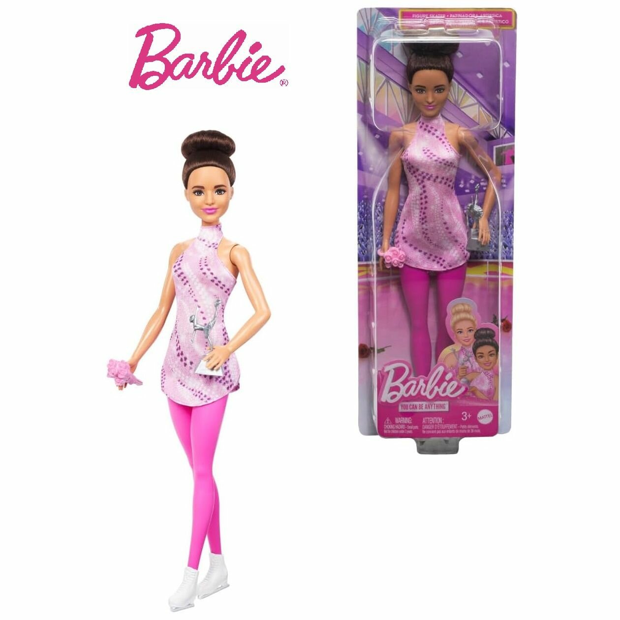 Кукла Barbie HRG37 Кем быть? Барби Фигуристка с аксессуарами