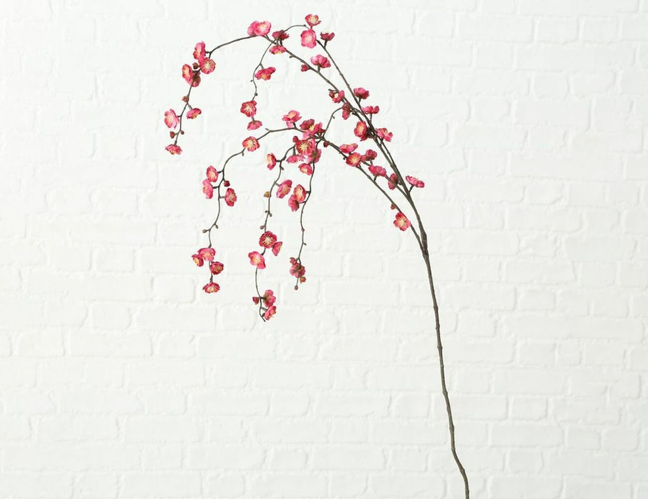 Искусственная ветка, пластик, розовая, 130 см, Boltze