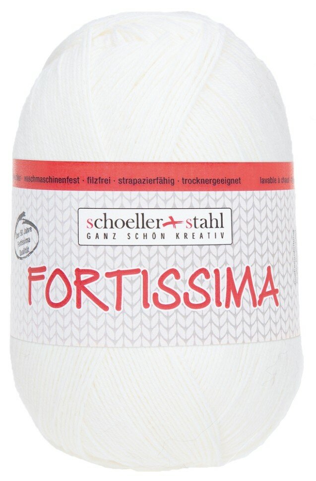 Пряжа Austermann 90038 Fortissima Socka 4-fach Uni 100 г 420 м #2024