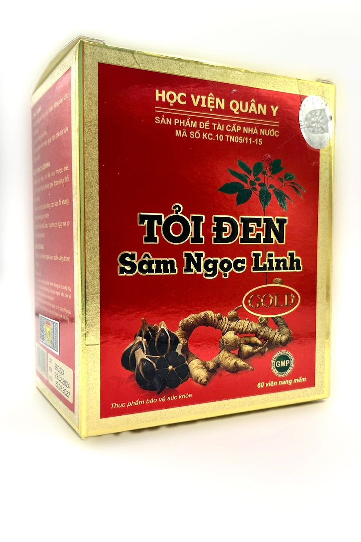 Чеснок черный ферментированный с женьшенем 60 капсул Вьетнам