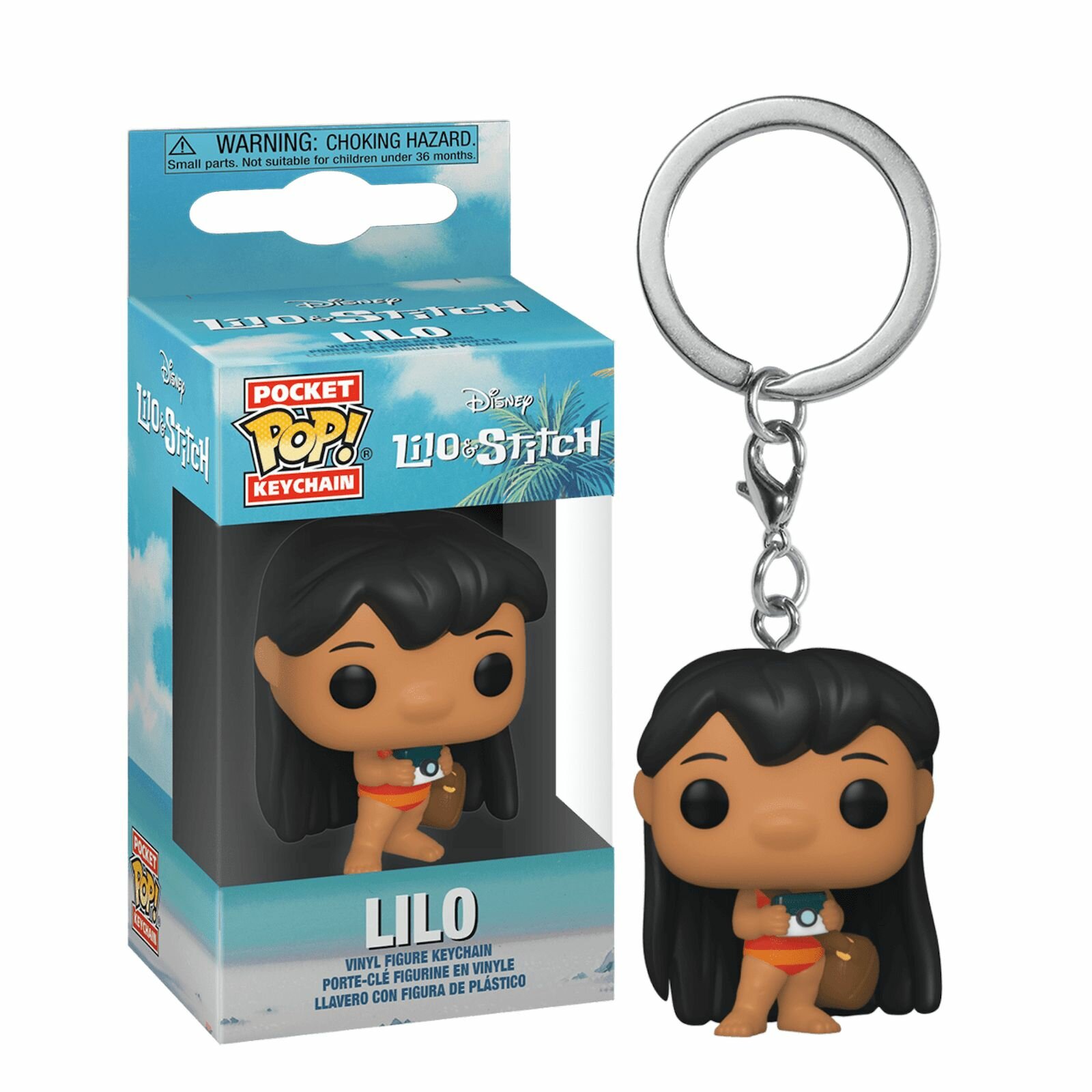 Брелок Funko POP Lilo with Camera Keychain из мультфильма Lilo and Stitch / Лило и Стич брелок Фанко ПОП