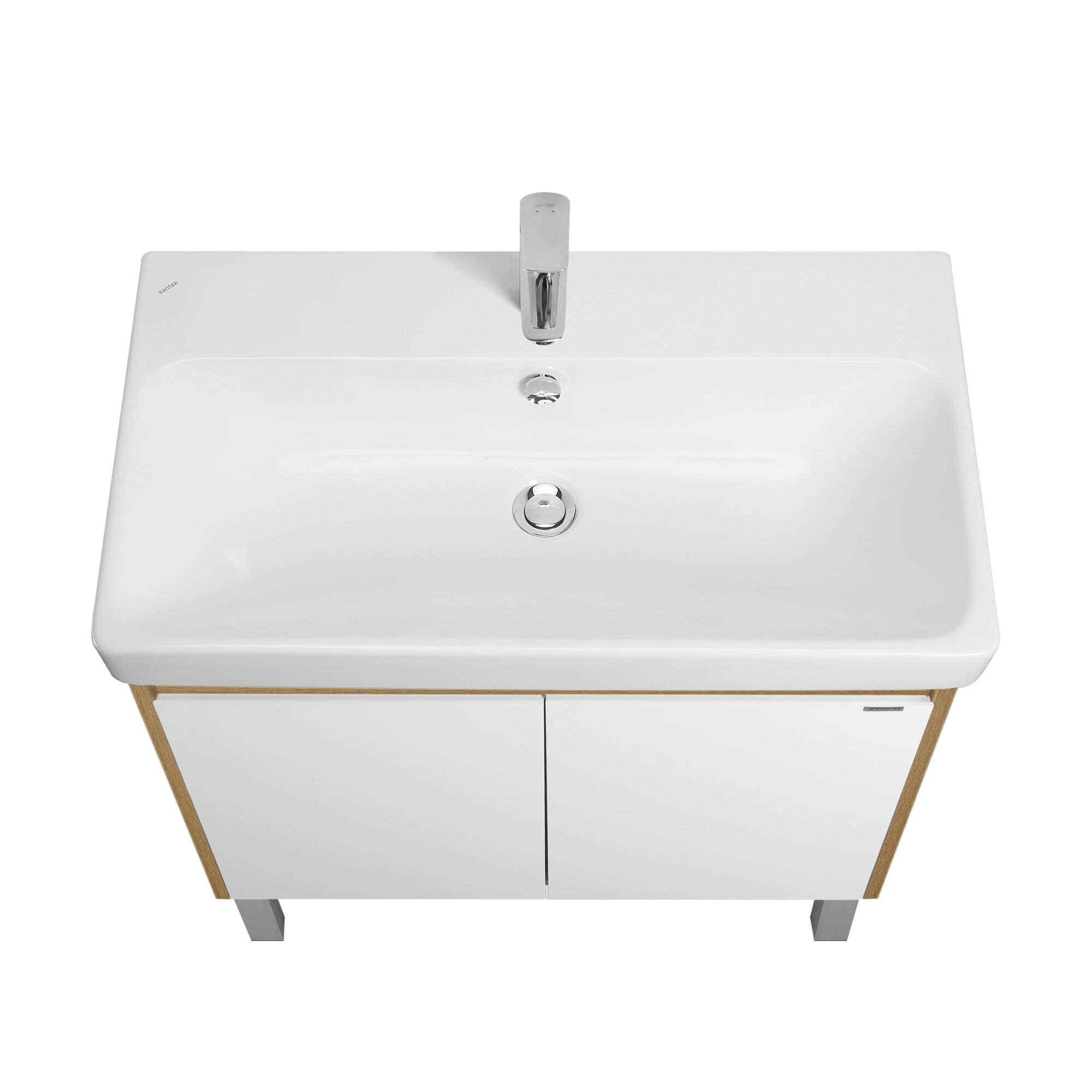 Тумба под раковину AQUATON Сканди Doors 80 белый, дуб рустикальный 1A282901SDZ90