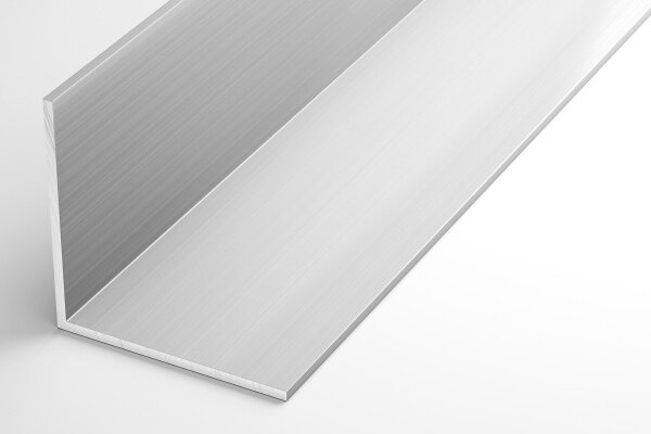 Уголок алюминиевый 50х50х2,0мм, длина 1м, лука, Уп 17.1000.501л Анод серебро матовое, 2 шт