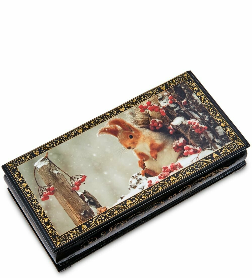 Шкатулка-купюрница в технике декупаж (8х17х4)