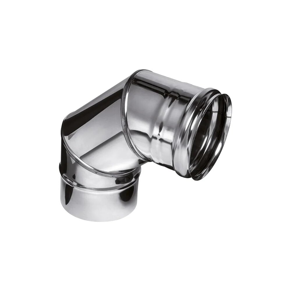 Колено Ferrum 0.5 мм, 90 гр, ф 100 мм f2401