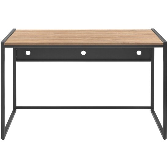 Стол письменный модульный Greenween Rimini, черный, ЛДСП Дуб Канзас, 120*65*75