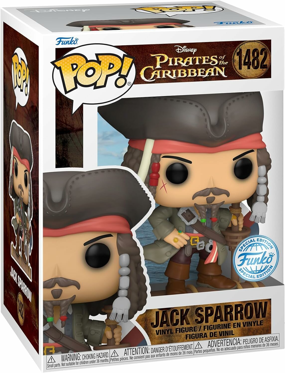 Фигурка коллекционная Funko Pop! Movies Pirates of The Caribbean - Captain Jack Sparrow, Капитан Джек Воробей