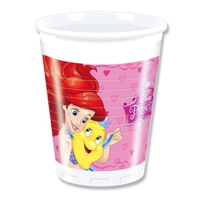 Стаканы пластиковые Procos "Принцессы", в упаковке 8 штук, разноцветные
