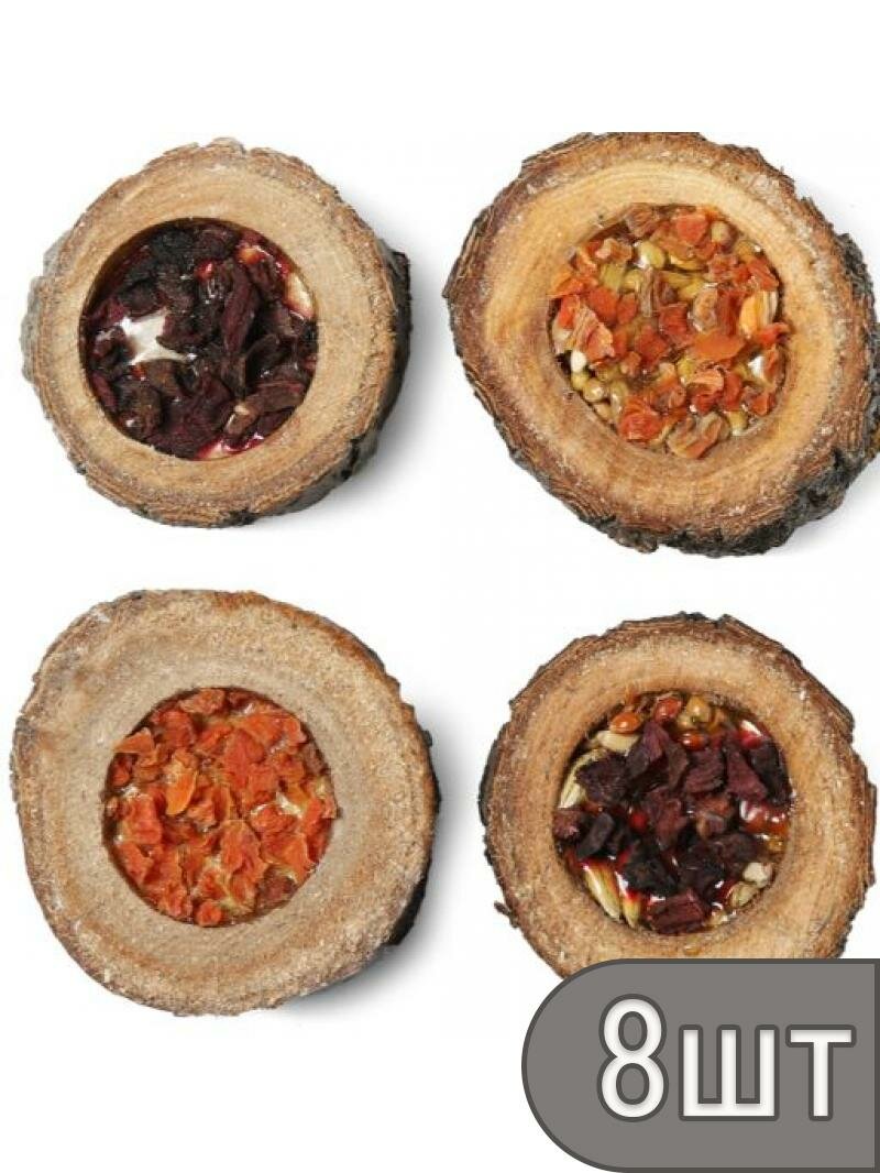 Triol Набор 8 шт Лакомство Standard для грызунов лесные роллы с овощами (4 шт), 70 гр 0.56 кг