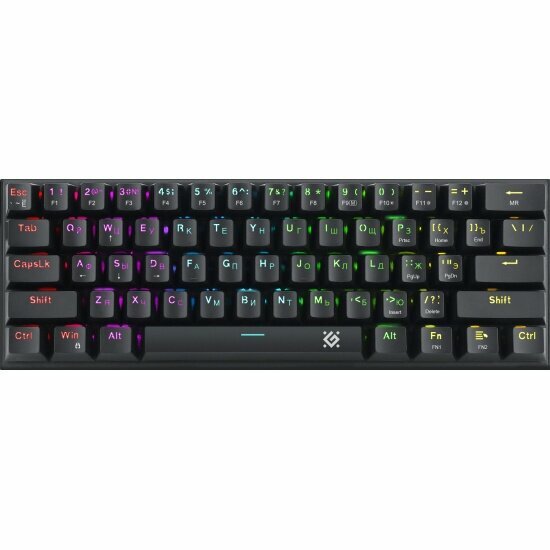 Клавиатура Defender Cairon GK-081 RU, RED switches проводная черный (45081)