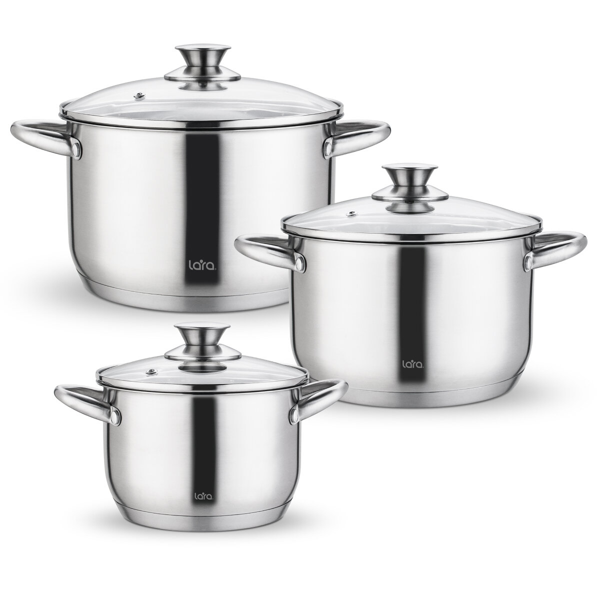 Набор посуды 6 пр LARA, Афина, LR02-134, матовая полировка