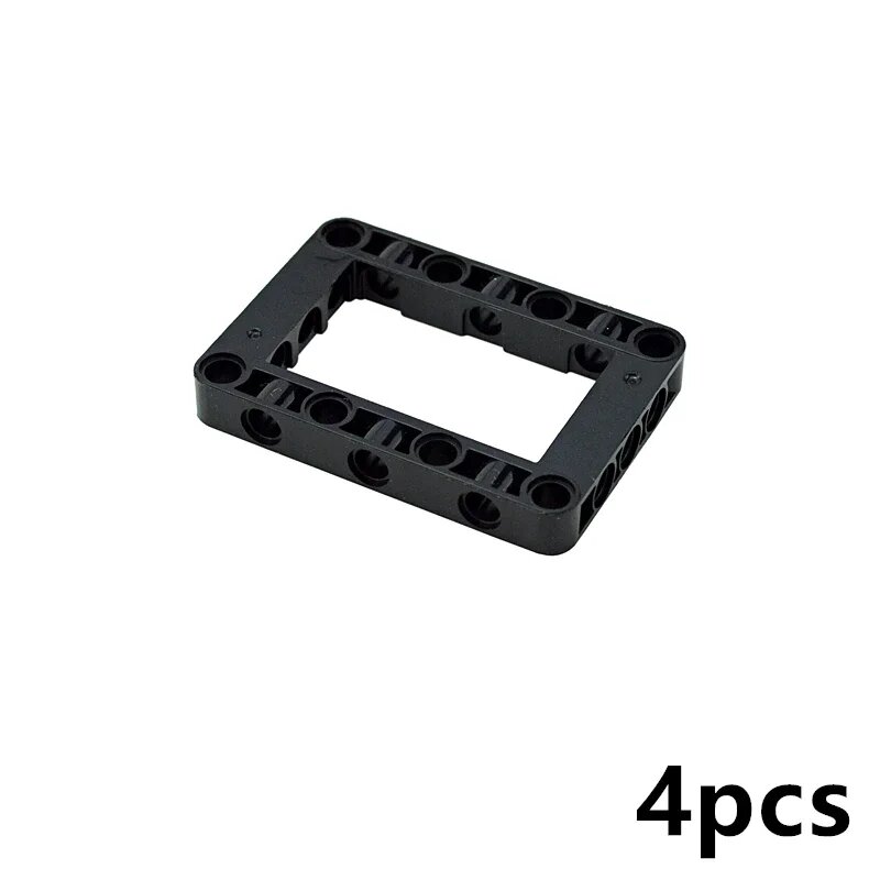 Черные технические блоки LEDUO 4 шт. (64179-black)