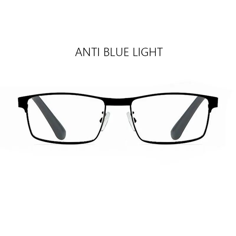 Мужские очки RBENN +50, M Black Anti Blue, антибликовые