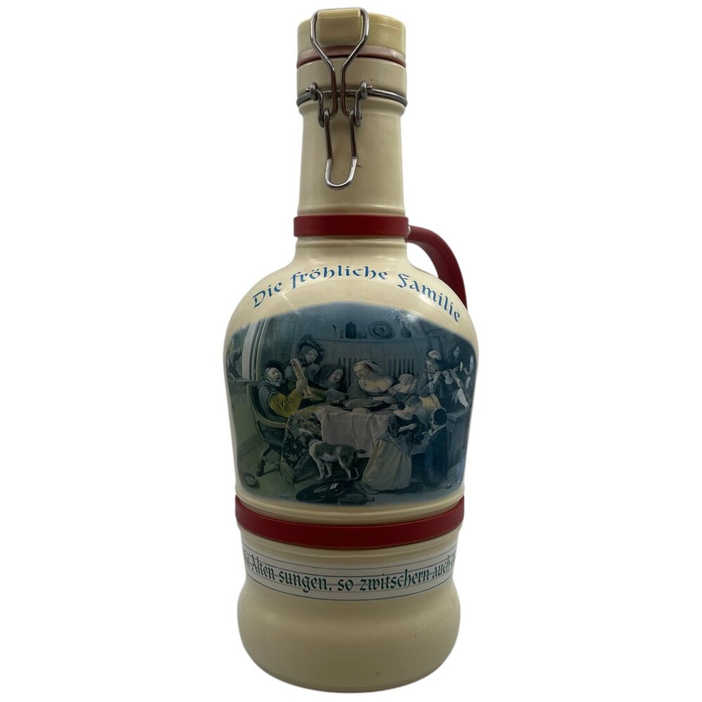 Кувшин - гроулер "Die frohliche familie" с крышкой, 2 л, 1960-1970 гг, Германия