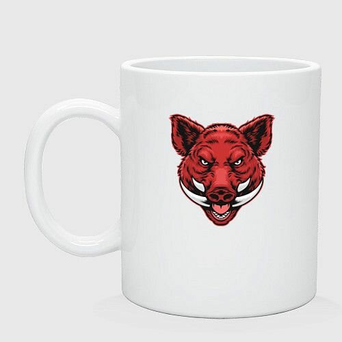 Красный кабан Керамическая кружка