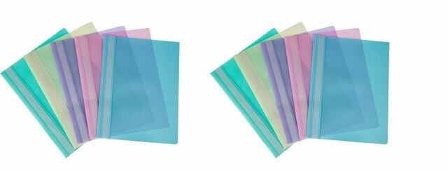 Attache Папка-скоросшиватель пластиковый Акварель, 10 шт в упаковке, 2 уп