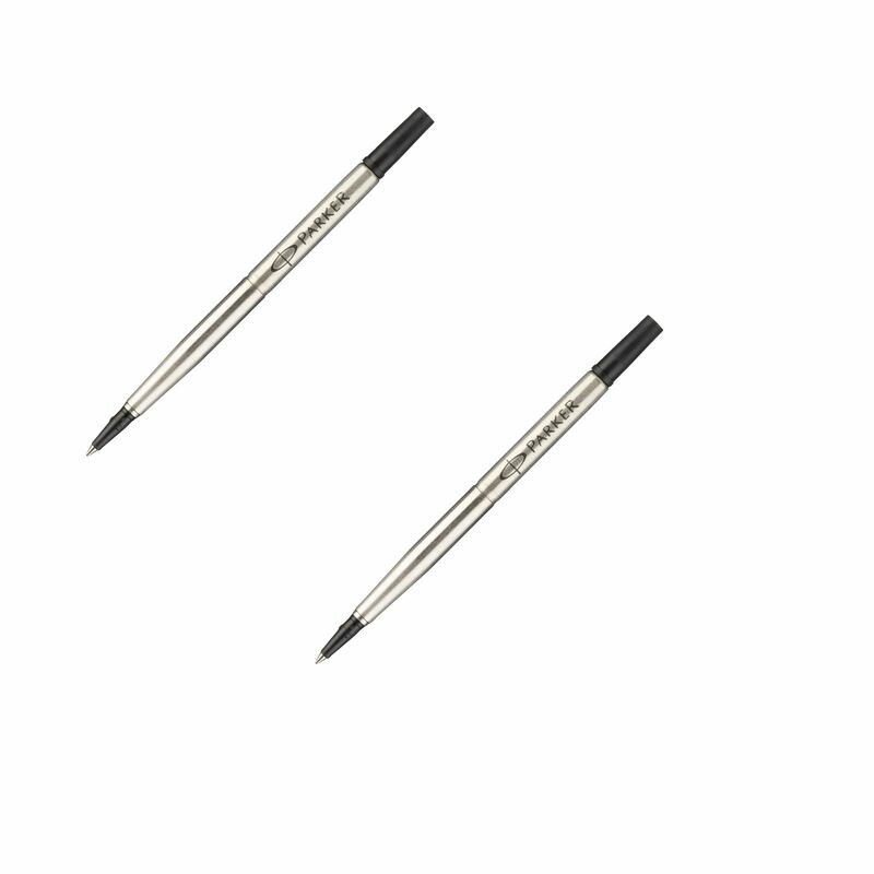 Parker Стержень для роллера, 112 мм, черный, 2 уп