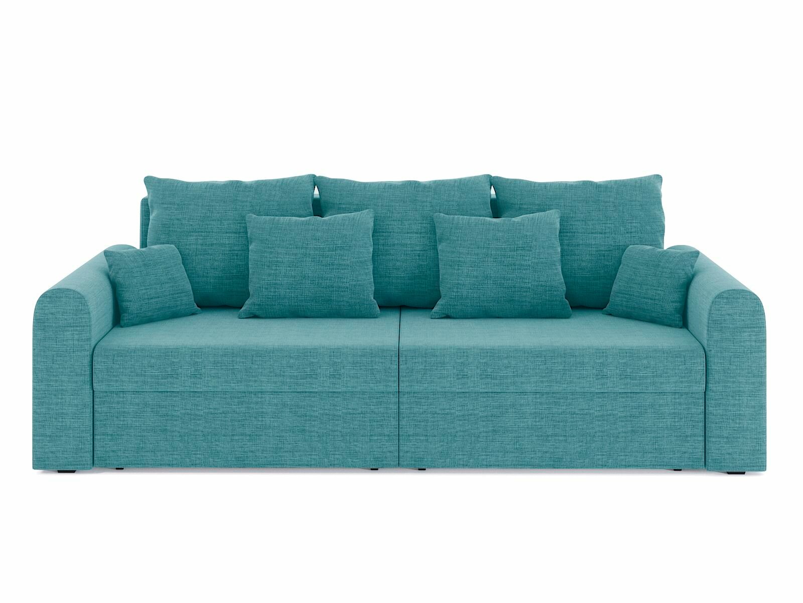 Диван-кровать Мэдисон еврокнижка-трансформер, рогожка Дрим Азур, ящик для белья