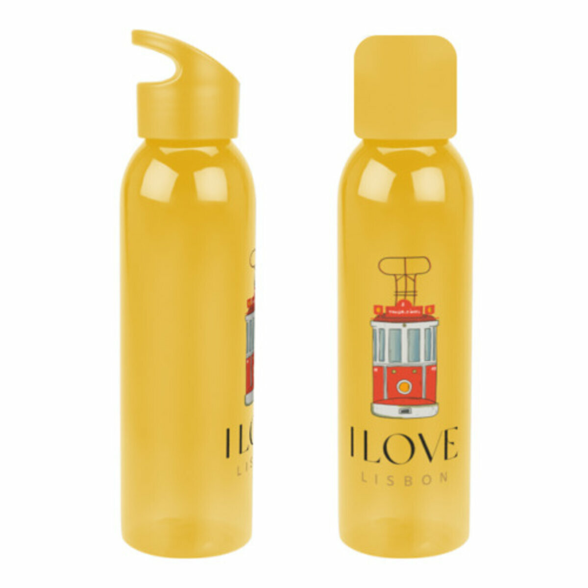 Бутылка для воды «Я люблю Лиссабон» (желтый)