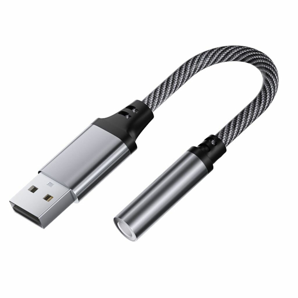 Кабель для передачи данных, USB на 3.5mm аудиокабель, 1 шт.