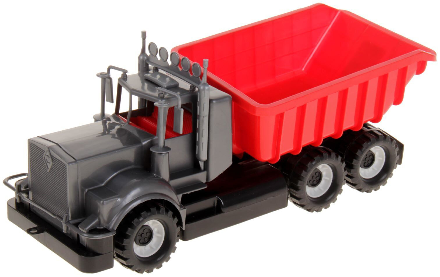 Пластиковый автомобиль - самосвал "Бизон" для детей, большой грузовик, игрушка для песочницы