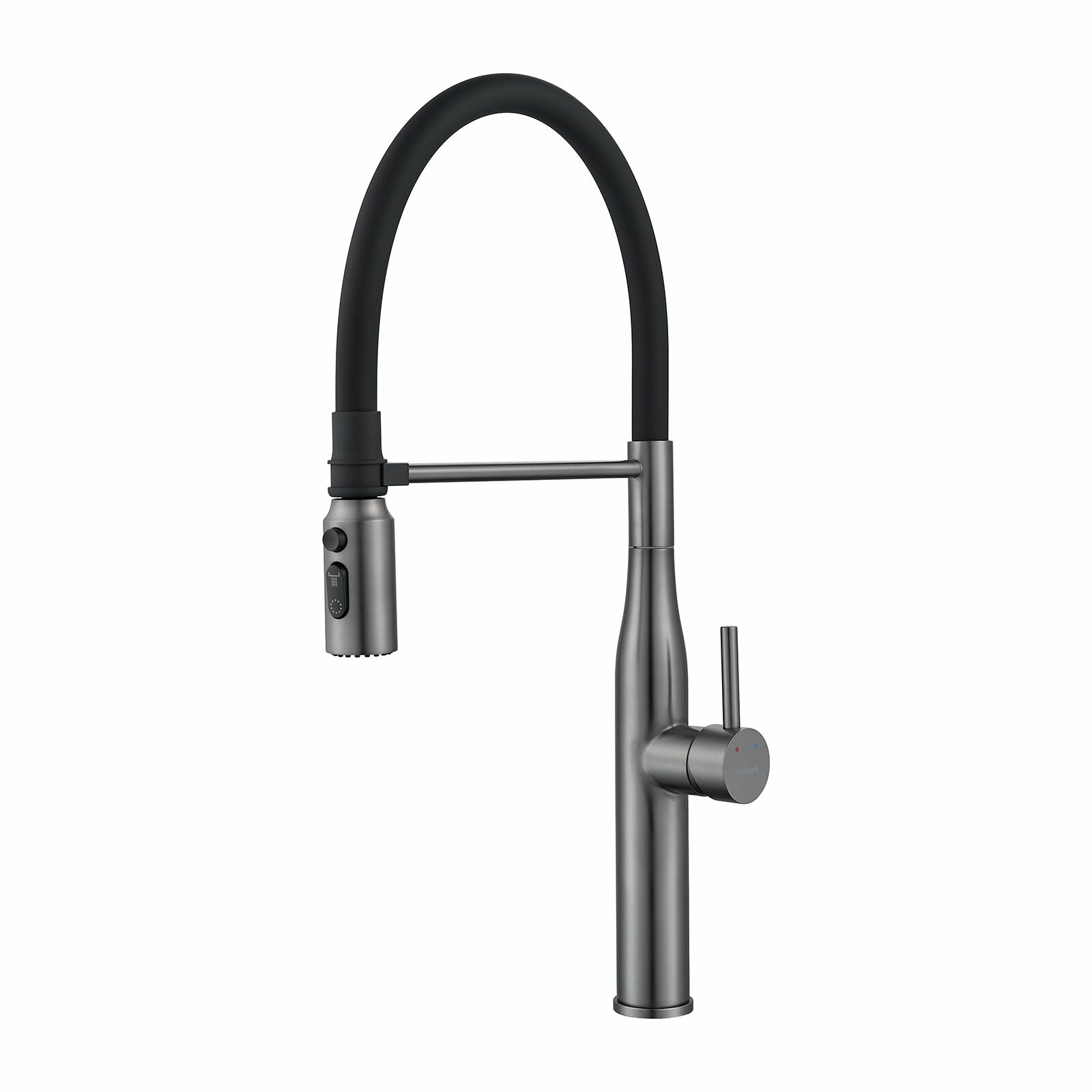 Смеситель для кухни Shevanik S1FO23JKT-HS3, Оружейная сталь