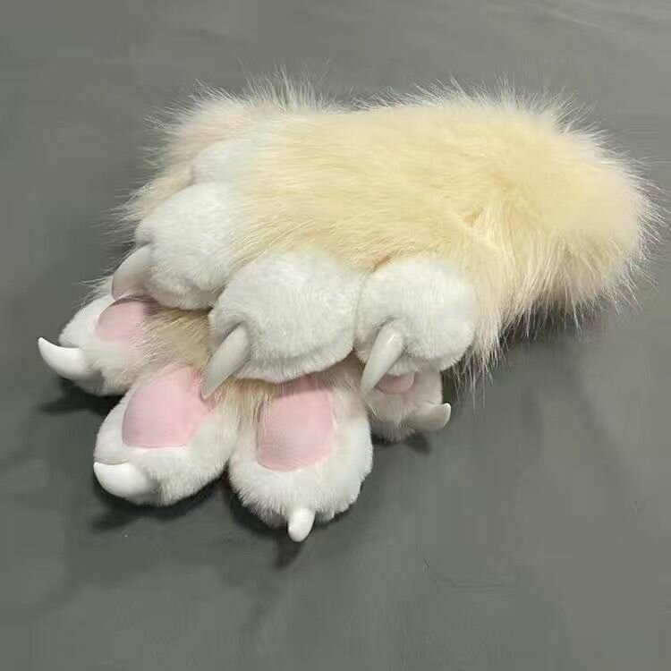 Перчатки для косплея/Fursuit /Плюшевые перчатки для лап