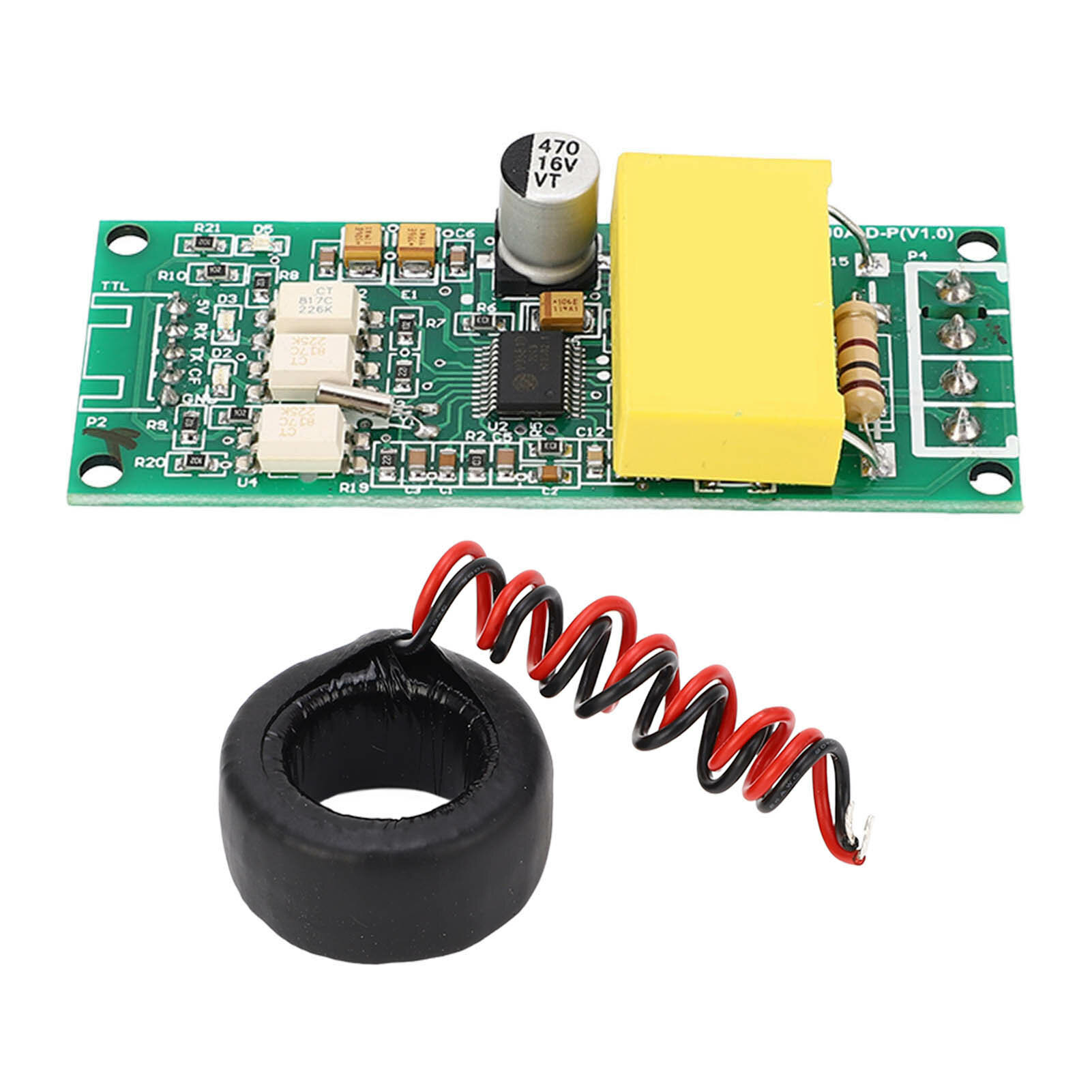 Цифровой многофункциональный измерительный модуль, модуль измерения частоты сети, контроль переменного тока и напряжения, последовательный порт TTL.