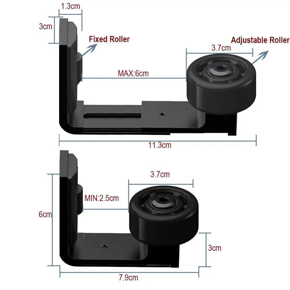 Направляющая для двери сарая направляющая для раздвижной двери сарая направляющая для настенного крепления направляющие для дверей Улучшенный Стиль Регулируемая ширина