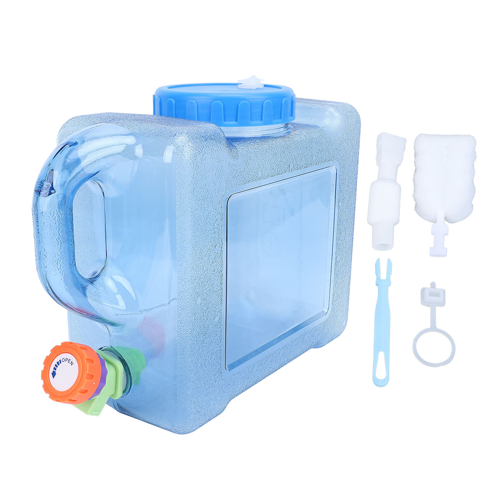 5л резервуар для хранения воды на автофургоне, вертикальный пищевой ПК, прозрачный контейнер для воды с краном для кемперов, лодок, яхт, прицепов