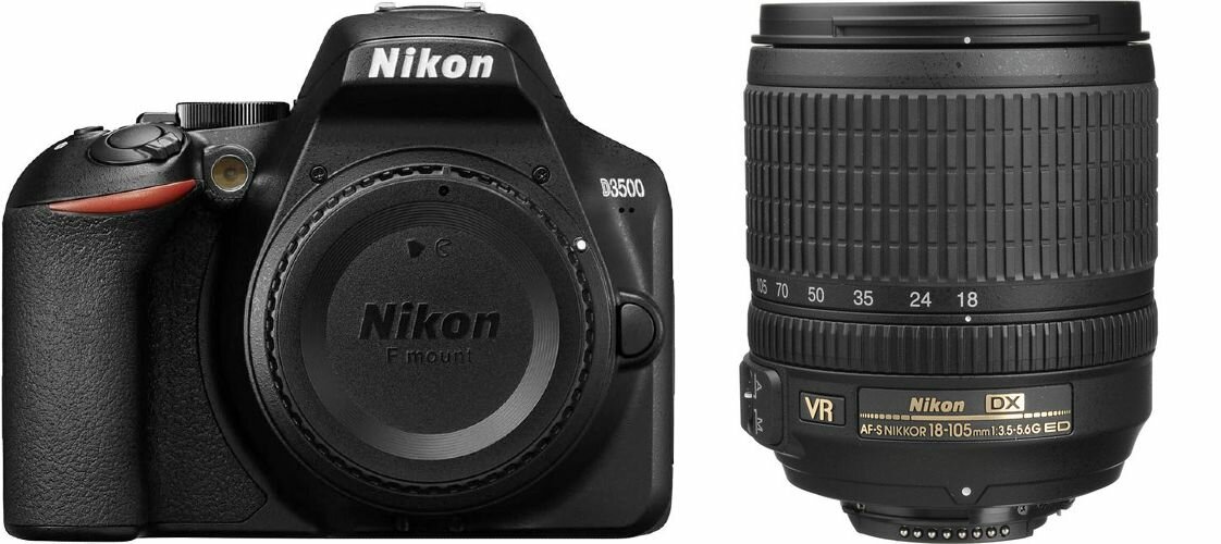 Зеркальный фотоаппарат Nikon D3500 kit 18-105 VR