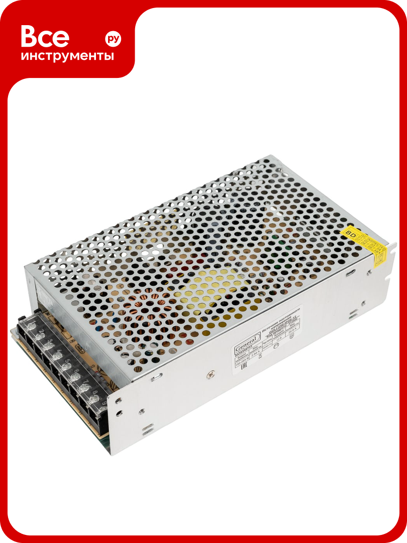 Драйвер для светодиодной ленты General Lighting Systems 12В IP20 GDLI-250-IP20-12 250 Вт