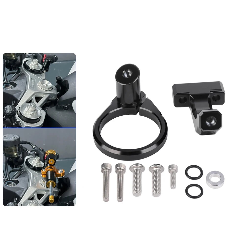 Для CFMOTO 675SS 675SR 675SRR линейный рулевой демпфер, стабилизатор, кронштейн CF MOTO 675 SR-R, обратная поддержка управления безопасностью, Черный