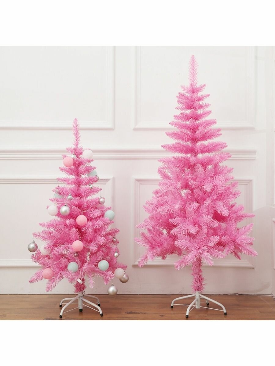 Розовая рождественская елка