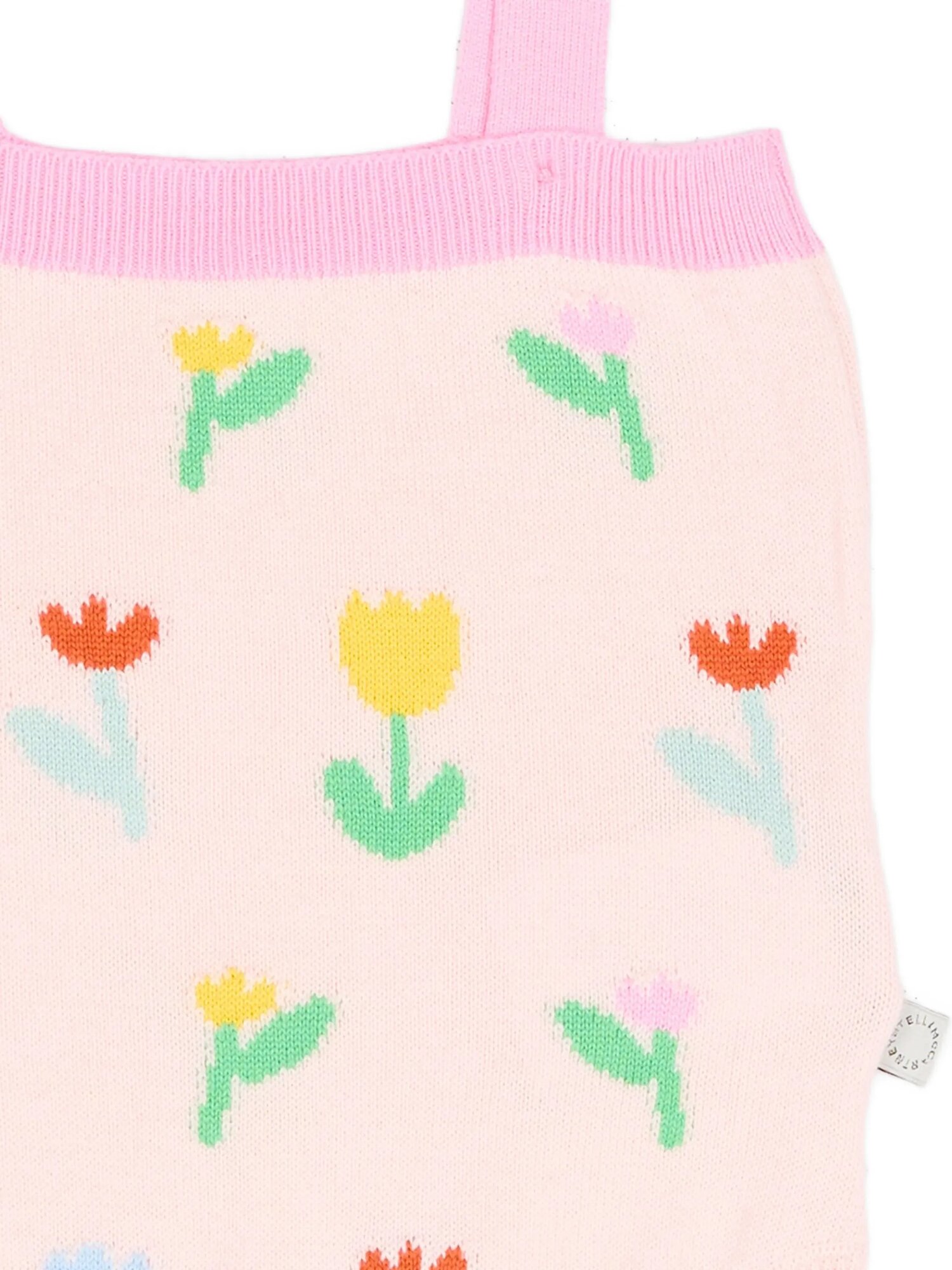 Боди Stella McCartney Floral strap bodysuit, размер 60, розовый — фото 1