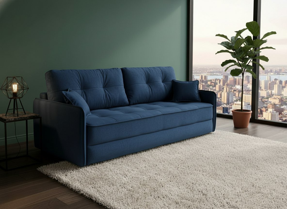 Диван прямой Кайман, ортопедический, еврокнижка