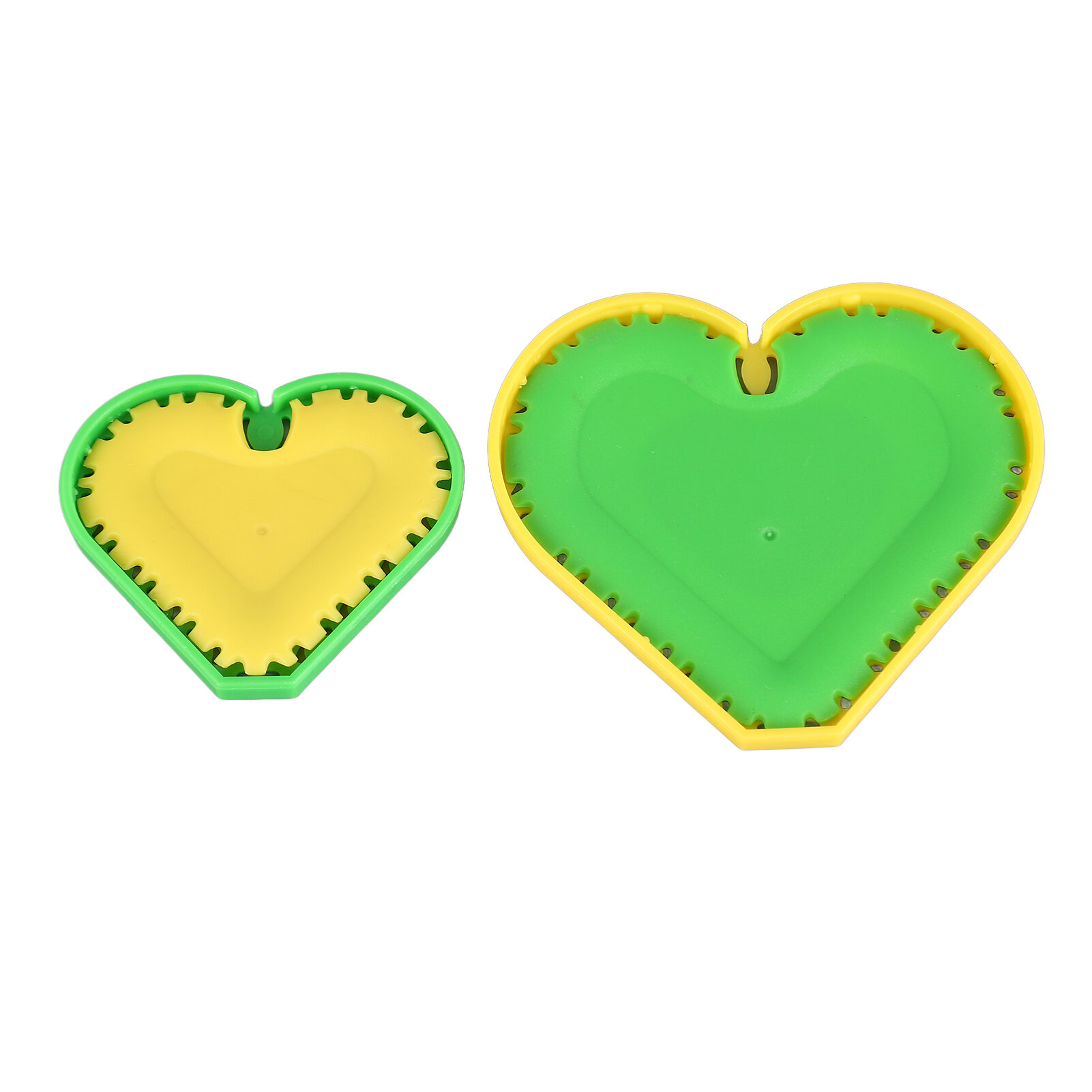 2pcs Flower Maker Set DIY Handcraft Easy Sewing Quickly Kanzashi Plates for Heart Shaped Flowers