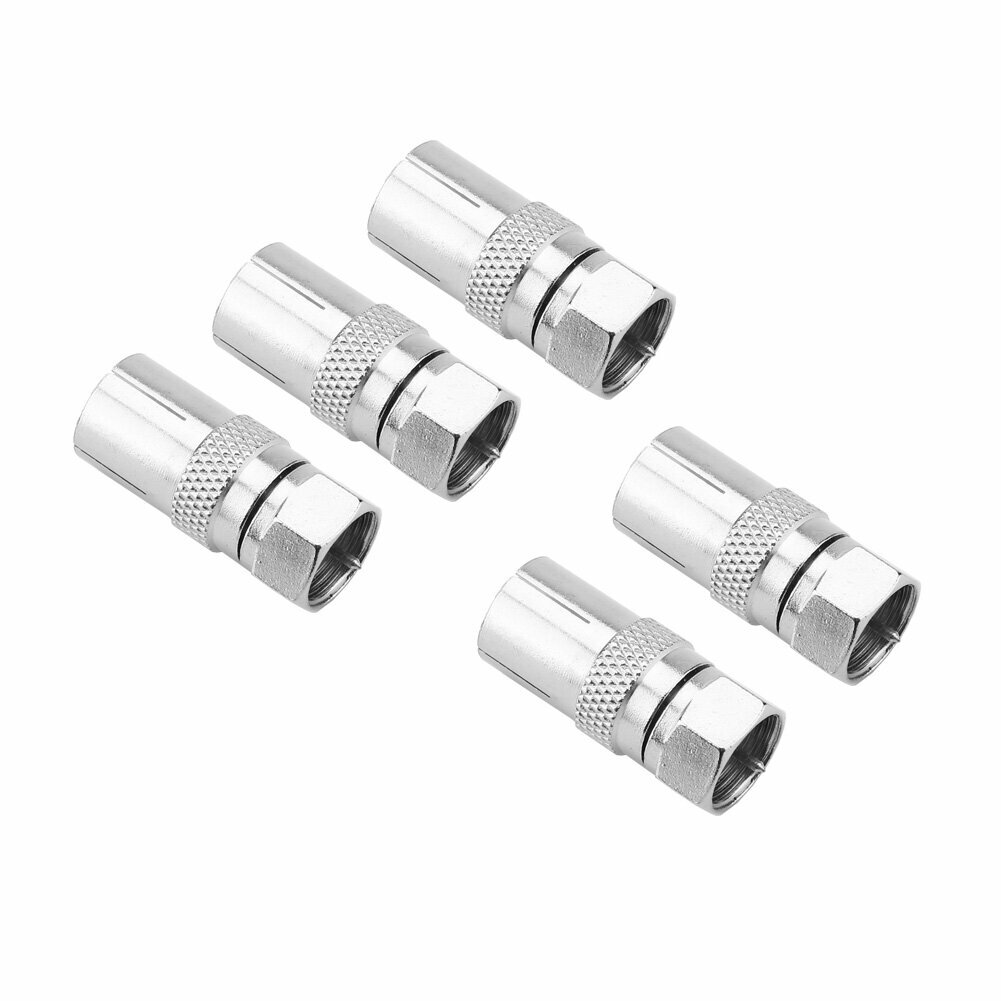 Coaxial Adapter, F Type Socket 5pcs Connector Equipment Home Appliances