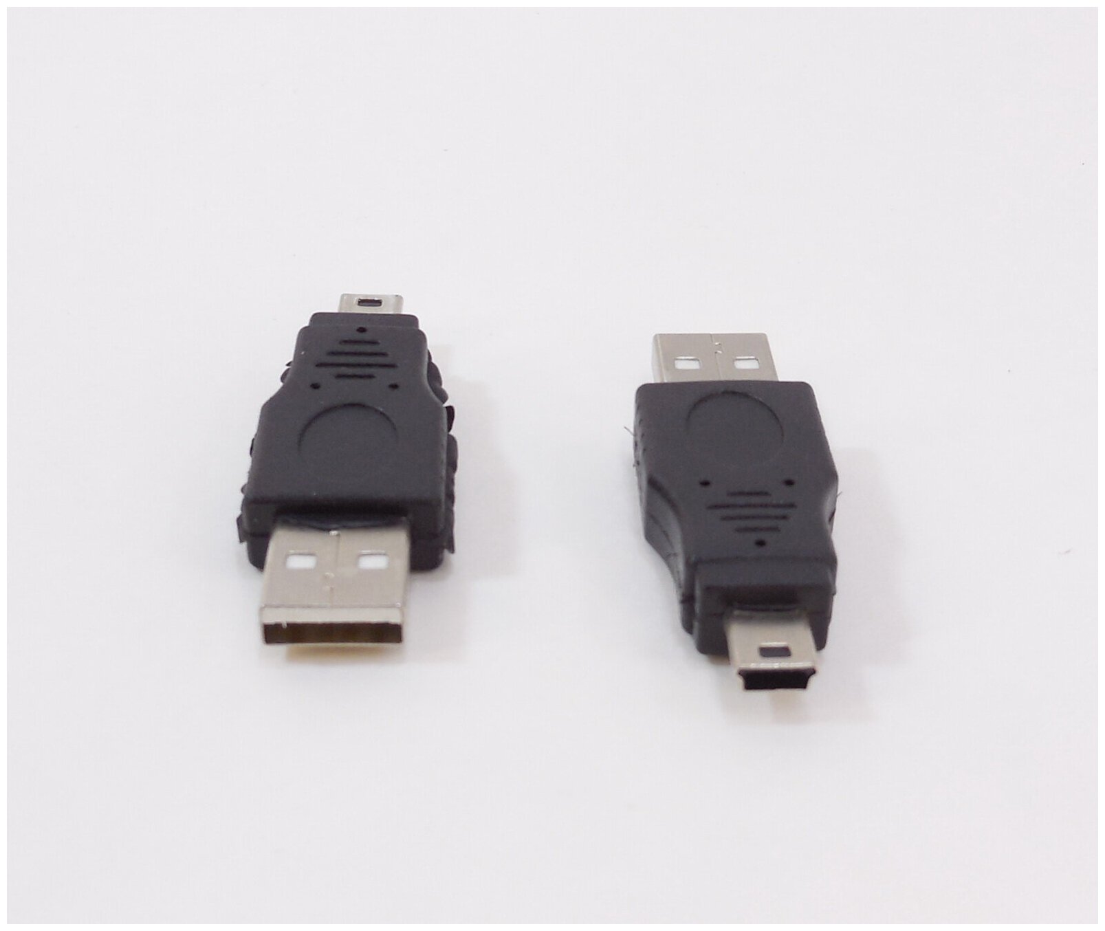 Переходник USB type-A (Male) to mini USB type-B (Male) литой