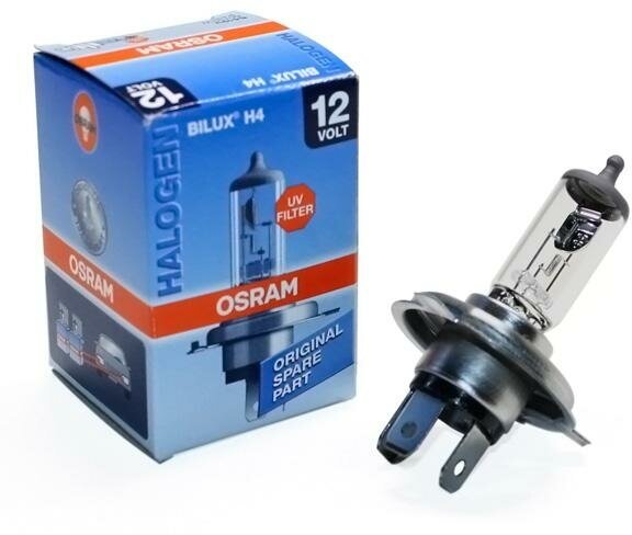 Лампа галогенная H4 12В 60/55 Вт Р43t Osram
