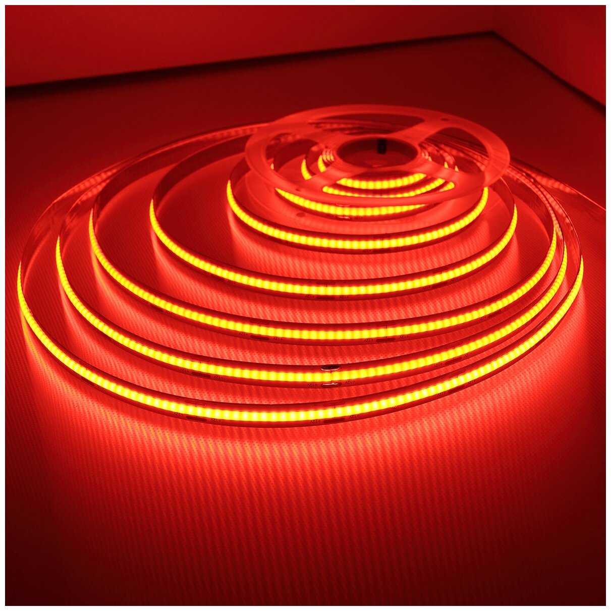 Светодиодная лента COB, 336 chip/m, red, 12V, IP20, A235