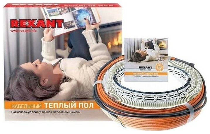 Комплект теплого пола Rexant Standard 150Вт 0.9-1.2 кв. м (10м)