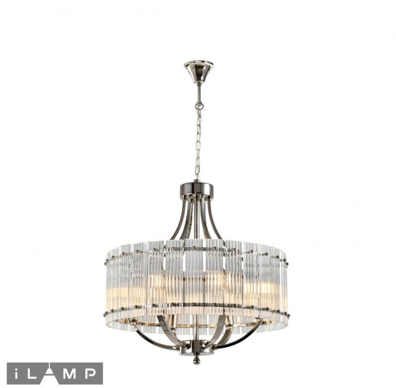 Подвесная люстра iLamp Silverstone P9504-6 Nickel