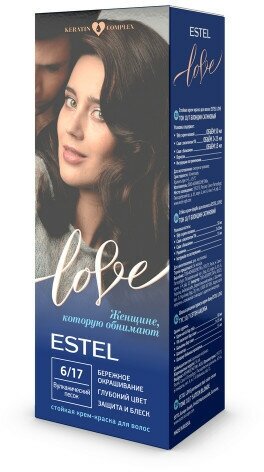 Юникосметик Крем-краска Love Estel 6.17 Вулканический песок 115 мл