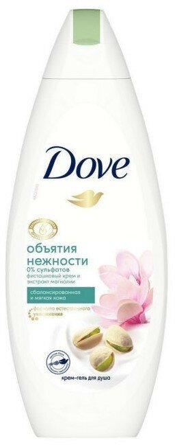Набор из 3 штук Гель для душа Объятия нежности Dove Фисташковый крем и магнолия 250мл