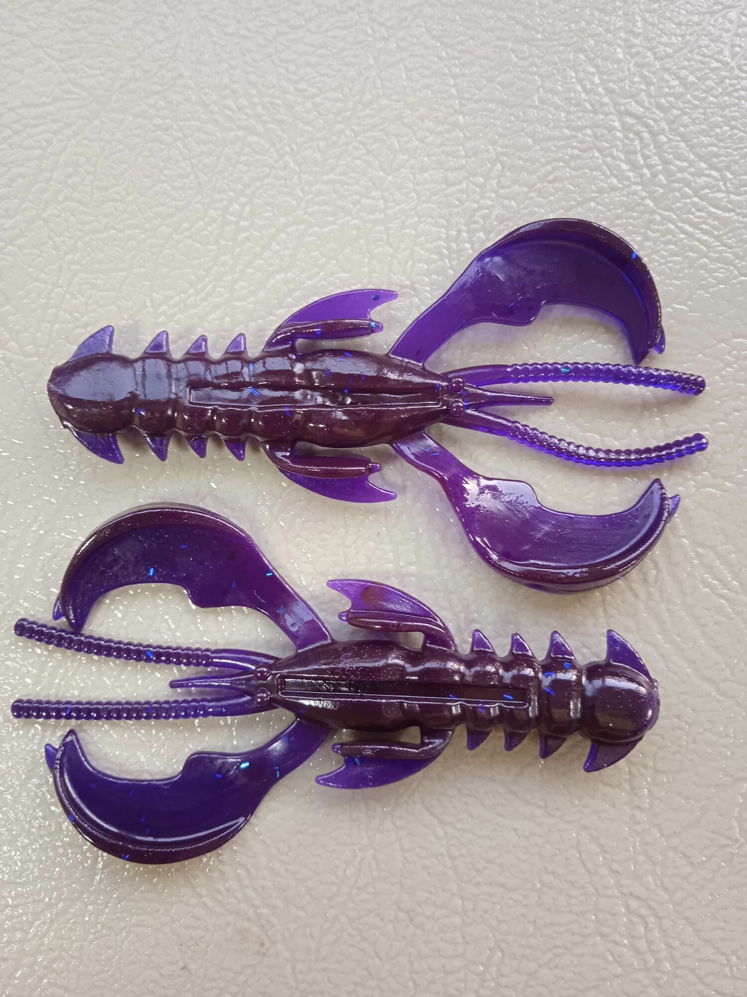 Силиконовая приманка мягкая Рак (Yabby) 40 мм, Фиолетовый (Violet), 10 шт. уп.