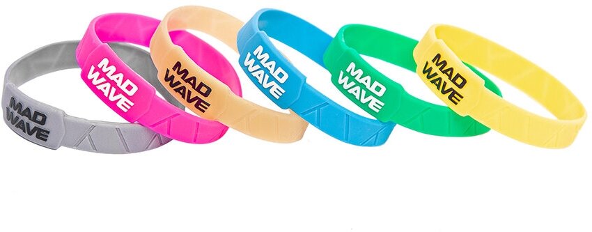 Эластичный браслет MAD WAVE, 1 шт., размер 16 см, размер one size, диаметр 16 см, голубой — фото 1