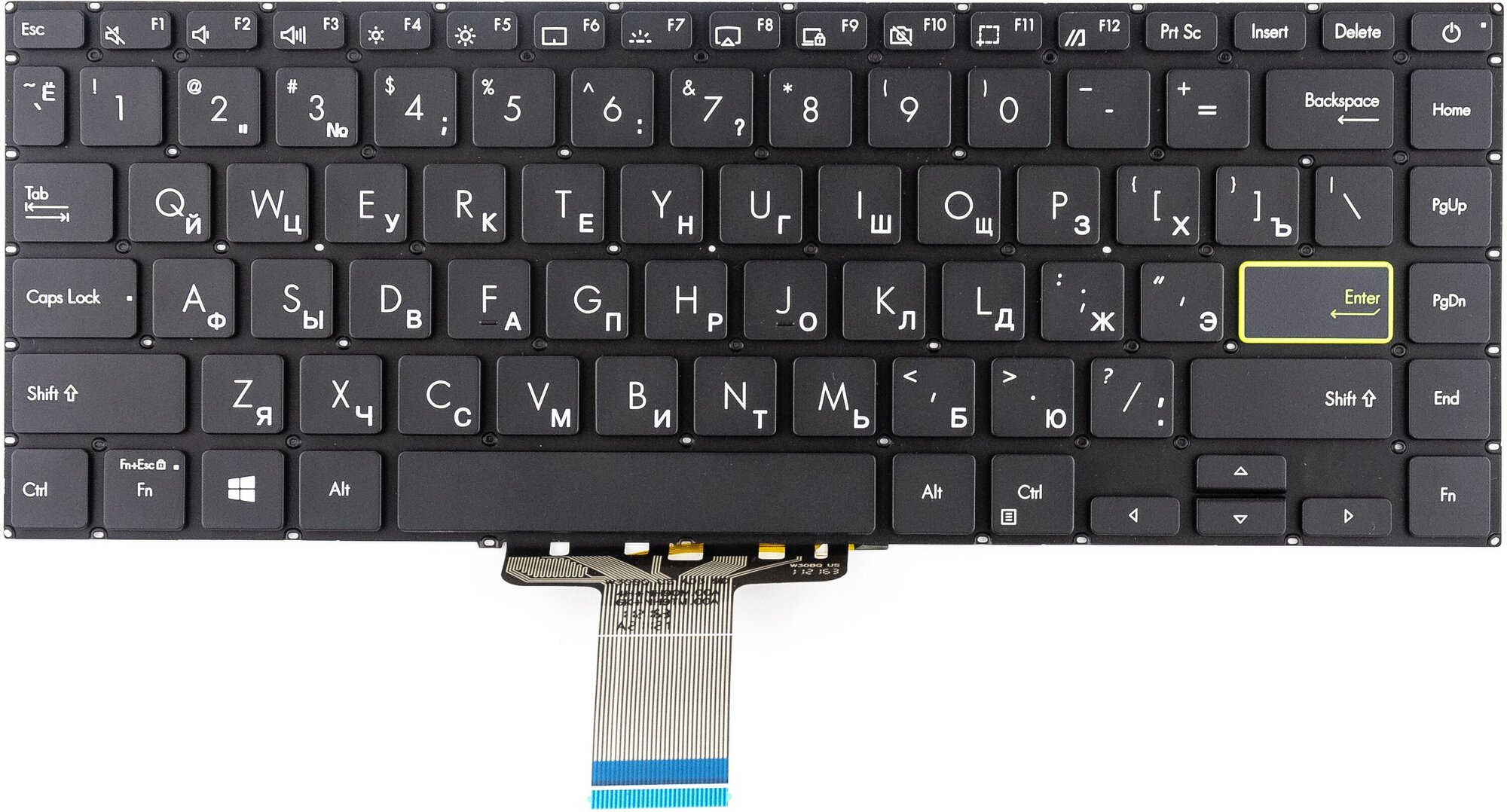 Клавиатура для Asus X413FA K413FA черная p/n: 90NB0RL4-R31US0